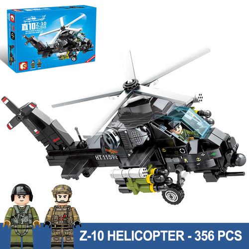 Jual Sembo 202122 Attack Helicopter z-10 - 356pcs Brick Block - Kota ...