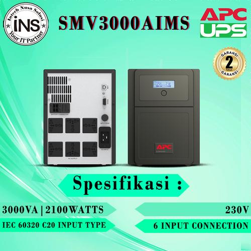Jual UPS APC SMV3000AI-MS 3000VA 2100WATTS 230V GARANSI 2 TAHUN - Jakarta Pusat - Intech Nusa ...