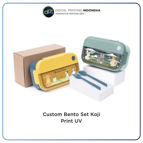 Jual Custom Lunch Box Bento Set Koji Kotak Bekal Anti Tumpah - Tempat ...