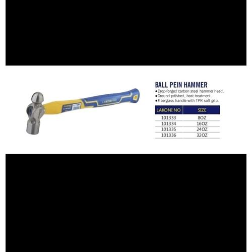 Jual Ball Pein Hammer With Fibre Palu Konde Martil Besi - 8OZ-101333 ...