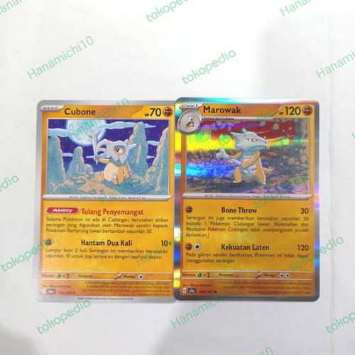 Jual Cubone Marowak Evolution line 151 Pokemon TCG Indonesia - Jakarta ...