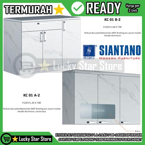 Jual [Kargo] KITCHEN SET SIANTANO KC 01 A-2 KC 01 B-2 RAK DAPUR MARBLE ...