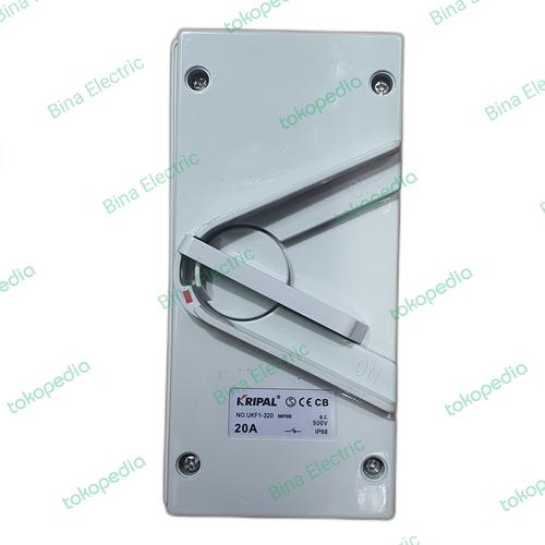 Jual Isolator Switch Kripal UKF1-320 UKF1320 20A Single Pole Surface ...