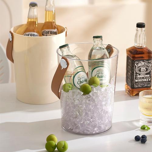 Promo Glass Ice Tempat Es Batu Portable Aesthetic Ember Ice Bucket ...