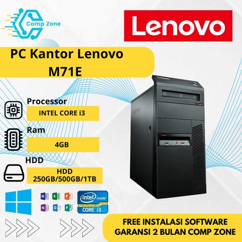 Jual PC Kantor Built up Lenovo Core i3 Ram 4gb SSD - M71 Tower - HDD ...