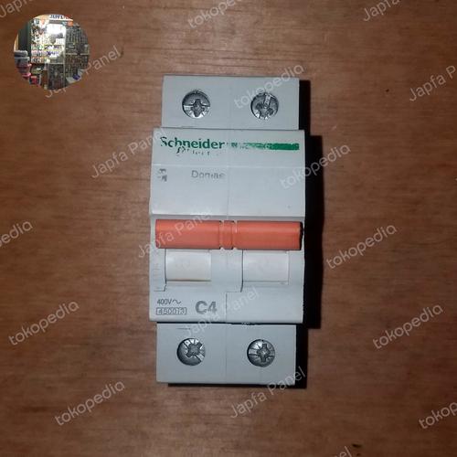 Jual MCB Schneider Domae C4 2 Pole 4 Ampere 4.5kA Original - Jakarta ...