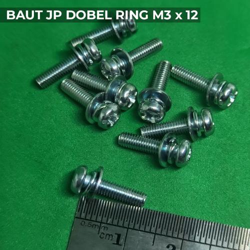 Jual Baut JP M3x12 Dobel Ring Asli / Baut Dobel Ring M3 x 12 - Kota ...