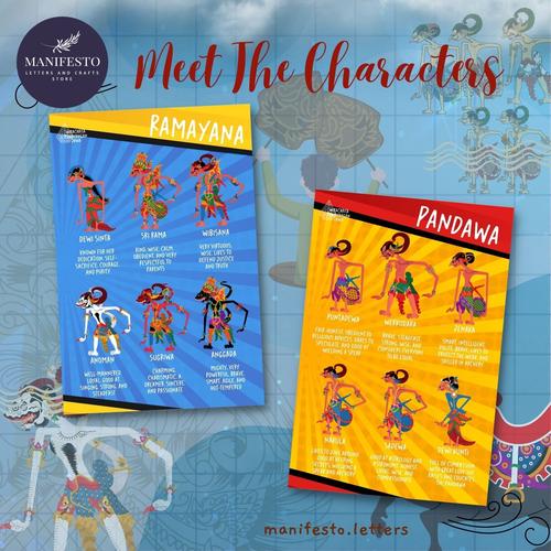 Jual Postcard Wayang Jawa | Kartu Pos Karakter Pewayangan Ramayana ...