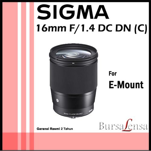 Jual Sigma 16mm F1.4 DC DN - C For Sony Emount - Sony E-mount - Jakarta ...