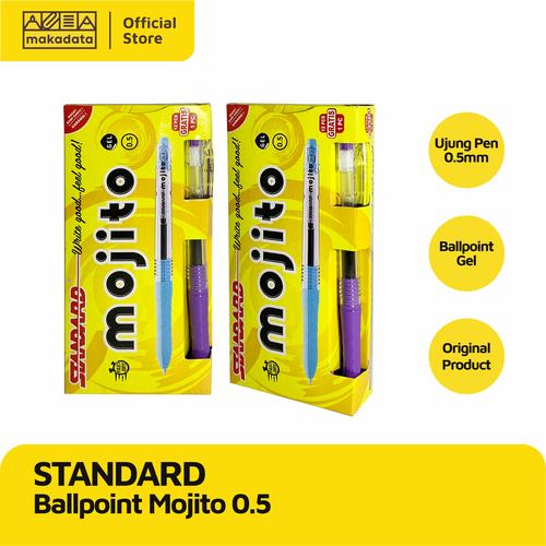 Jual BOLPEN | BALLPOINT | PULPEN STANDARD MOJITO 0.5 MM (1 PAK) MURAH ...