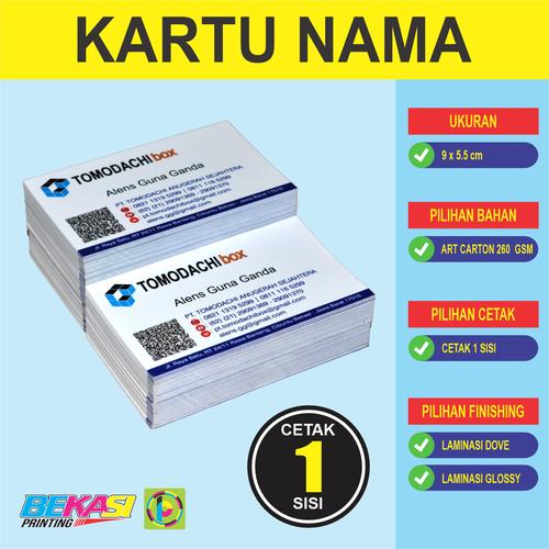 Jual Cetak Kartu Nama Instan Full Color Laminasi - Laminasi Glossy ...