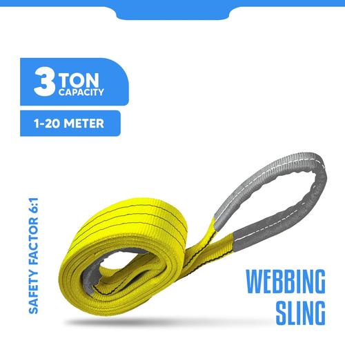 Jual Webbing Sling 3 Ton x 15 Meter (2-ply) ULTRA Safety Factor 6:1 ...