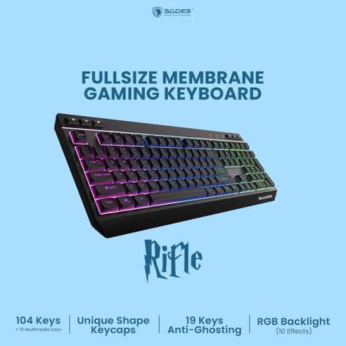 Jual KEYBOARD GAMING SADES RIFLE MEMBRANE FULLSIZE - Kota Pontianak ...