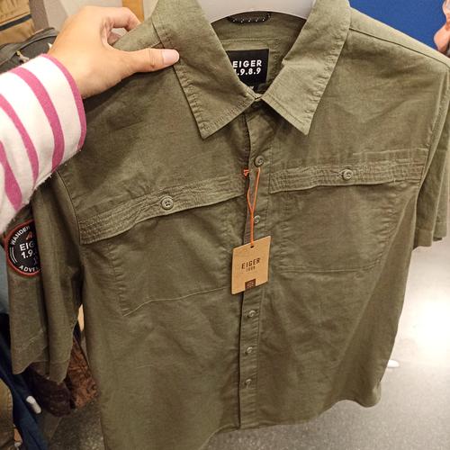 Jual Eiger Kemeja BENTAYAN SS SHIRT 91000 8697 Original Cowok Lengan ...