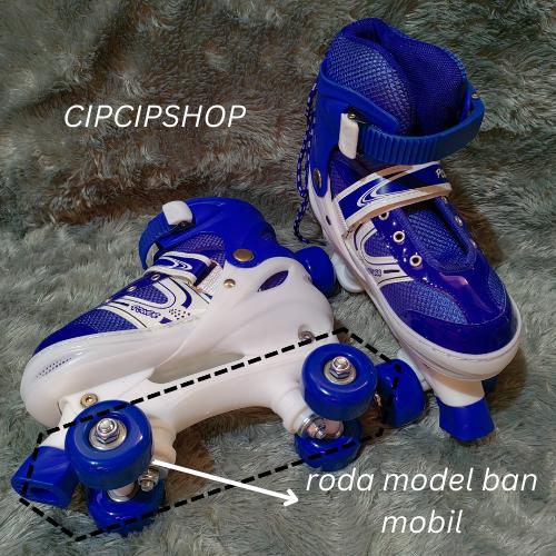 Promo Sepatu roda anak untuk pemula model Mobil 4 roda dual rem merk ...