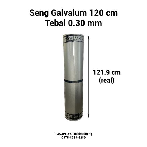 Jual Seng Plat Talang Galvalum 120 cm / 1219 mm / 1200 mm - Tebal 0.30 ...