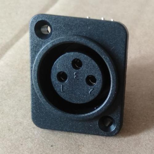 Jual Socket Chasis Male Pin Female Lubang XLR 3P Body Canon Plastik ...