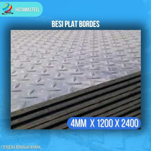 Jual Besi Plat Bordes 4mm x 1200 x 2400 - Tersedia Merk KS, Import, GG ...