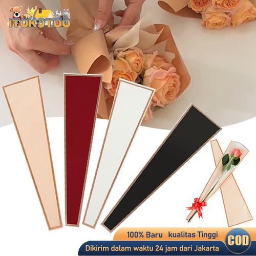 Jual 50pcs Emas Rose Sleeve Bunga Mawar Satu Tangkai Plastik Bunga ...