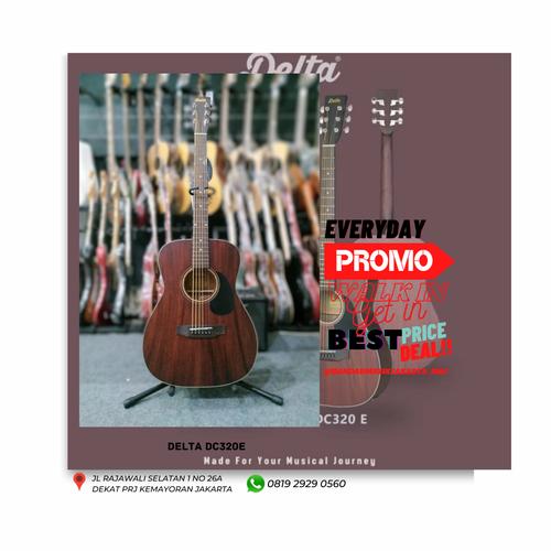 Promo DELTA DC320E ACOUSTIC GUITAR W/FISHMAN GT1 BMJ Cicil 0% 3x ...