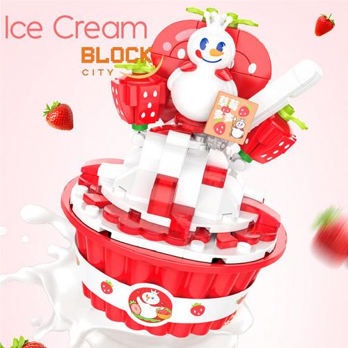 Promo BLOCK CITY MIXUE Ice Cream / Mainan Balok Susun seri Es Krim ...