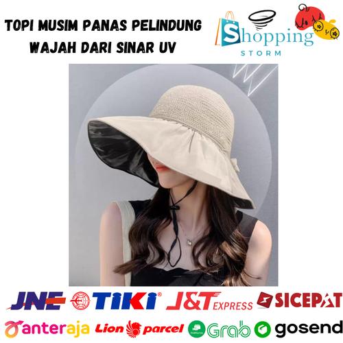 Jual Topi Wanita/Topi Fashion Korea Dan Jepang/Topi Pelindung Dari ...