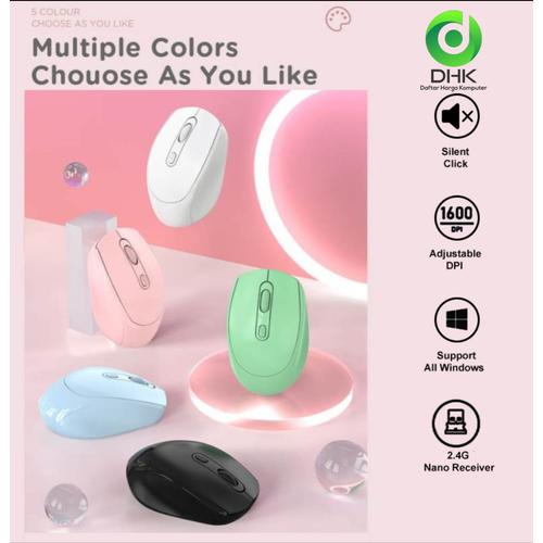 Jual PROFFTECH MOUSE WIRELESS SILENT KLIK Garansi resmi - Jakarta Pusat ...