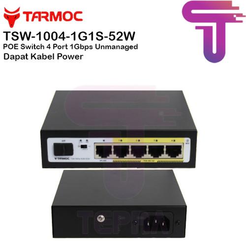 Jual Tarmoc TSW-1004-1G-1S-52W 4 Port Gigabit POE 802.3af/at Switch 52 ...