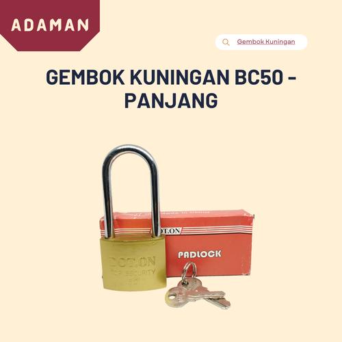Jual Gembok Kuningan ukuran 50 mm - Leher Panjang - Kab. Lampung ...
