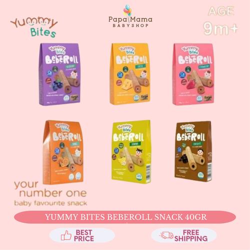 Jual Beberoll Yummy Bites Bebe Roll Snack Strawberry Cheese Blueberry ...