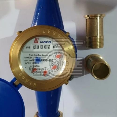 Jual METERAN AIR MERK AMICO / FLOW METER DRAT SNI ORIGINAL UK 1/2" - 2 ...
