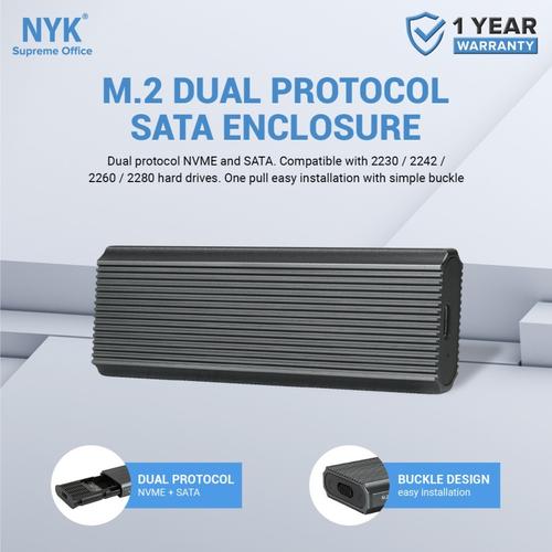 Jual NYK Casing SSD NVME M.2 Enclosure Hardisk Dual Protocol S3 - Kota ...