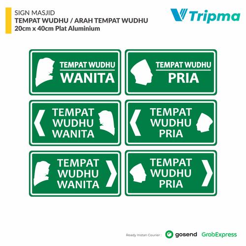 Jual Rambu Arah Tempat Wudhu 20cm x 40cm - Kota Bandung - Tripma Store ...