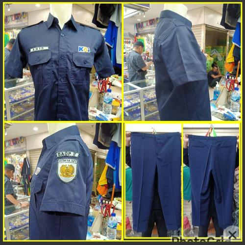 Jual KEMEJA PDH KAI NAVI BLUE KEMEJA PDH MASINIS KEMEJA PDH - putih biru, M - Jakarta Pusat ...