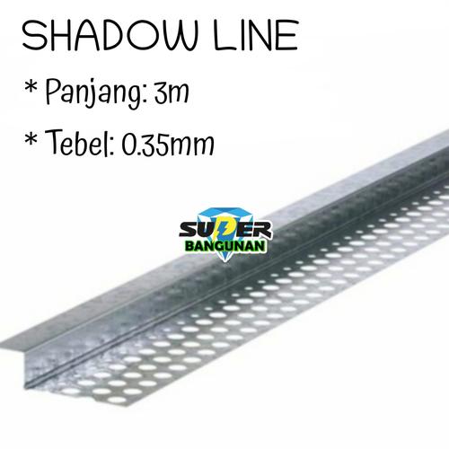 Jual Shadow Line Gypsum 3 meter / Shadowline & Corner Beat Tali Air ...