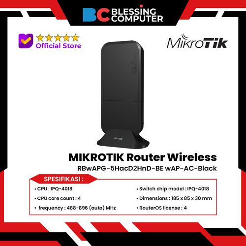 Promo MIKROTIK Router Wireless RBwAPG-5HacD2HnD-BE wAP-AC-Black Cicil 0 ...