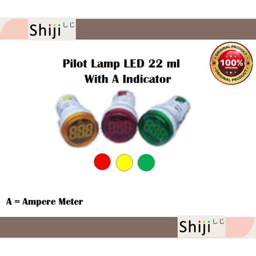 Jual Pilot Lamp LED 22mm With Ampere Meter Indicator Shiji - Hijau ...