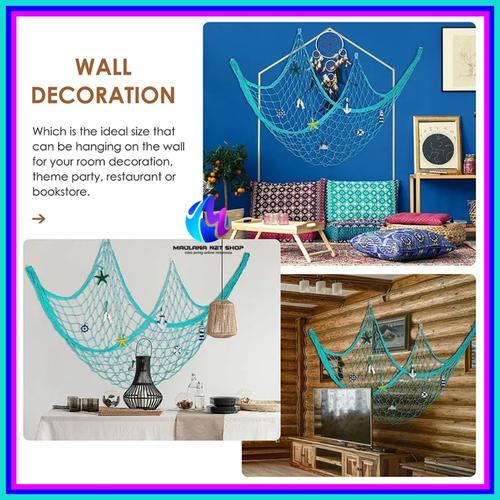 Jual Jaring dekorasi ruangan tangga balkon bahan katun 4mm - Jakarta ...