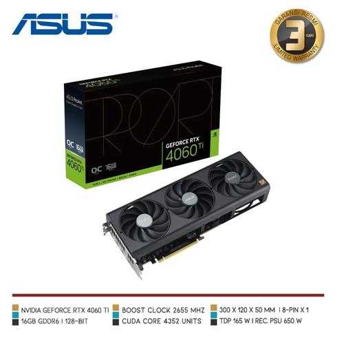 Promo ASUS ProArt GeForce RTX 4060 Ti OC edition 16GB GDDR6 - VGA Card ...