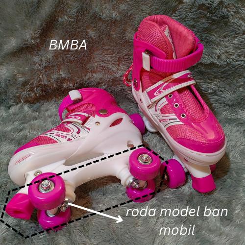 Jual Sepatu roda anak model ban mobil baru 4 roda dan dual rem merk ...