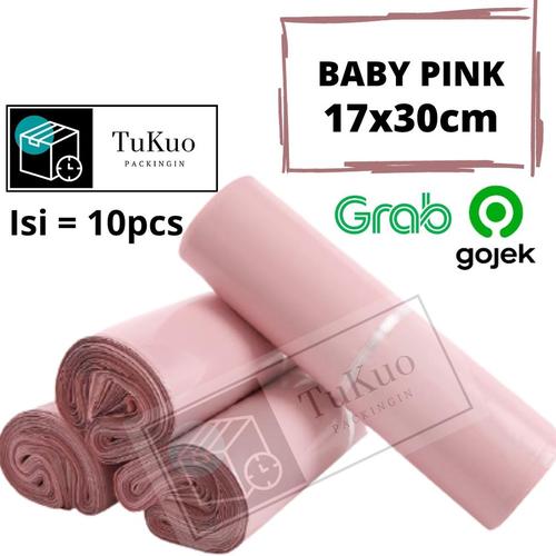 Jual Polymailer 17X30CM Isi 10pcs Baby Pink Premium Glossy Plastik ...
