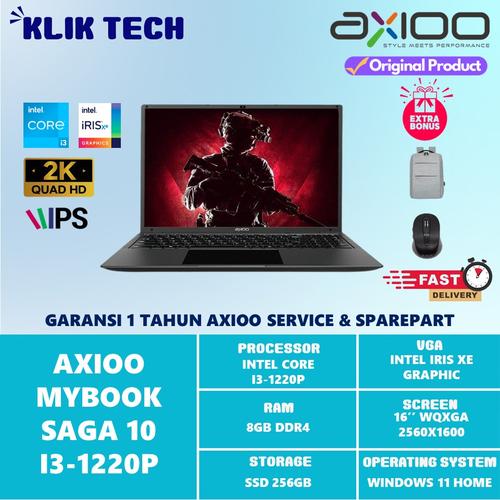 Jual Axioo Mybook Saga 10 Core i3-1220p 8GB 256GB 16" Wqxga Windows 11 ...