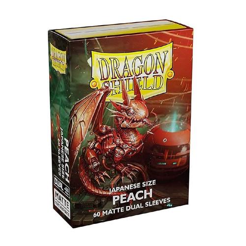 Jual Dragon Shield Dual Matte 60 Card Sleeve Japanese Size Peach YG/VG ...