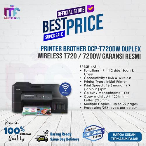 Promo Printer Brother DCP-T720DW Duplex Wireless T720 / 720DW Garansi ...