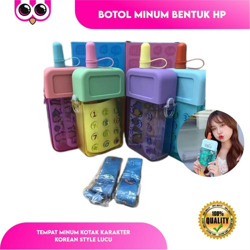 Jual BOTOL MINUM BENTUK HP TEMPAT MINUM KOTAK KARAKTER KOREAN STYLE ...