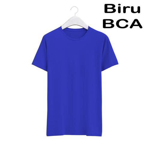 Jual KKP KAOS POLOS LENGAN PENDEK PE (POLYESTER) WARNA BIRU BCA M - XXL ...
