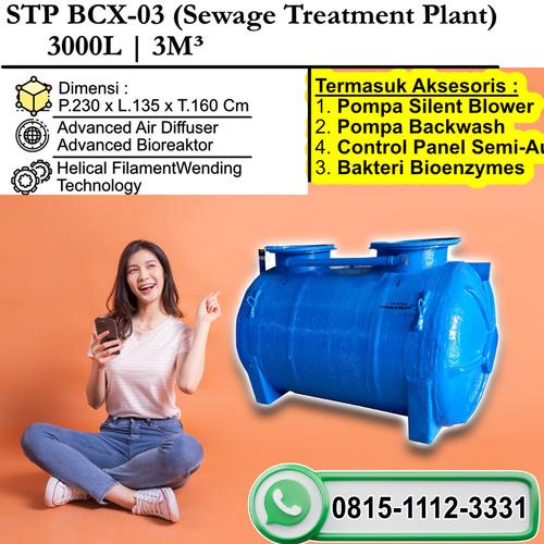 Jual TANGKI IPAL FIBER HORIZONTAL SILINDER 3000 LITER 3M3 / BIOFIL ...