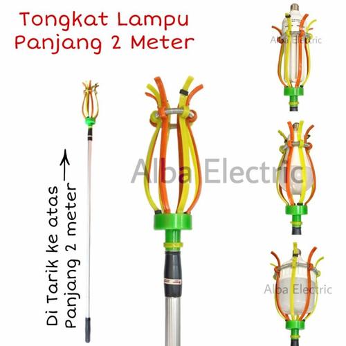 Jual Tongkat Pengganti Lampu Jumbo 2 Meter 8 Jari Dexicon Alat Ganti ...