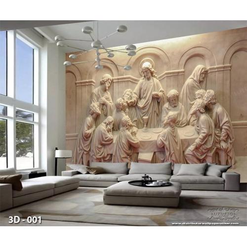 Jual 3D Wallpaper Sticker KRISTEN Stiker Perjamuan Terakhir Maria Yesus ...