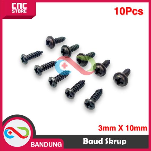 Jual 10PCS BAUT BAUD SEKRUP SKRUP 3MM X 10MM 3X10 - Kota Bandung - CNC STORE BANDUNG | Tokopedia